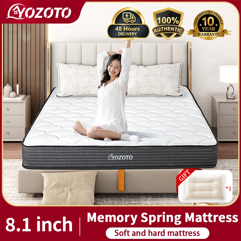 YOZOTO 8.1/9/10.5inch Memory Foam mattress Spring mattress topper 5 ...
