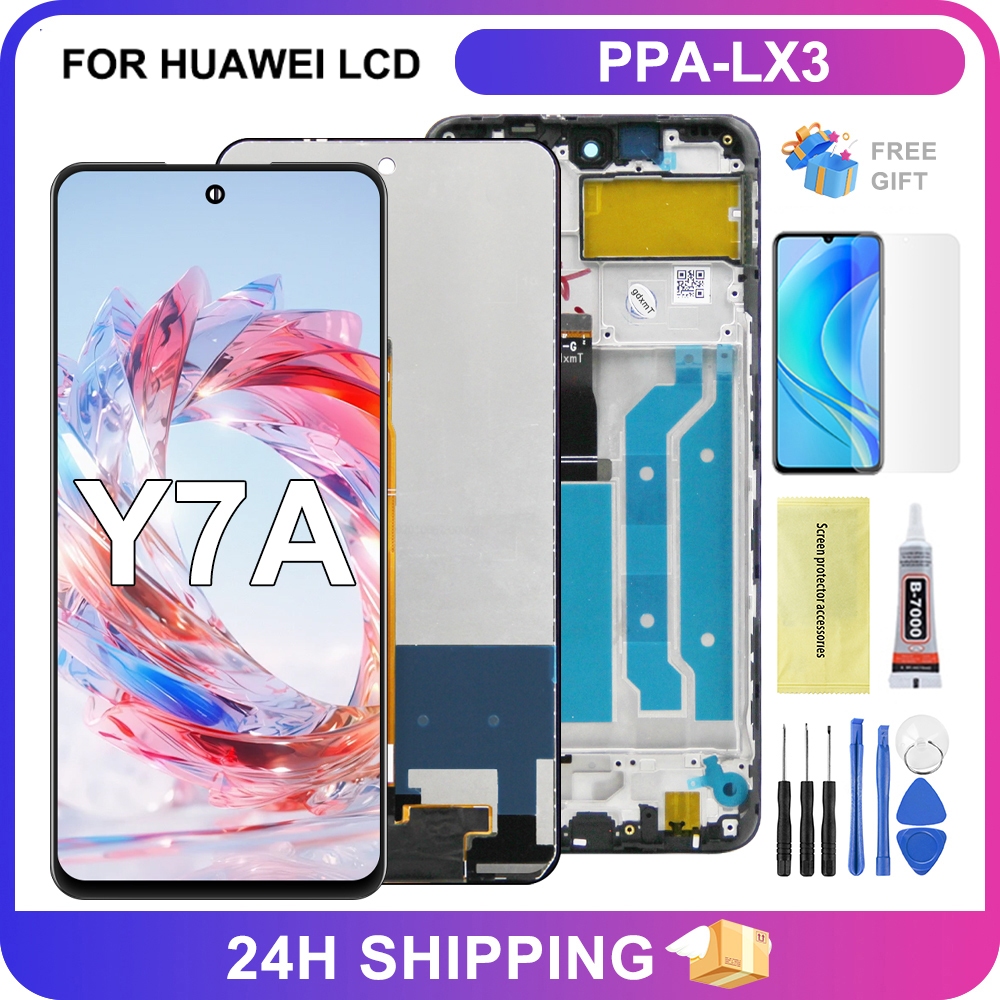 For Huawei Y7A PPA-LX2 LX3 LCD with Frame Display Touch Screen For ...