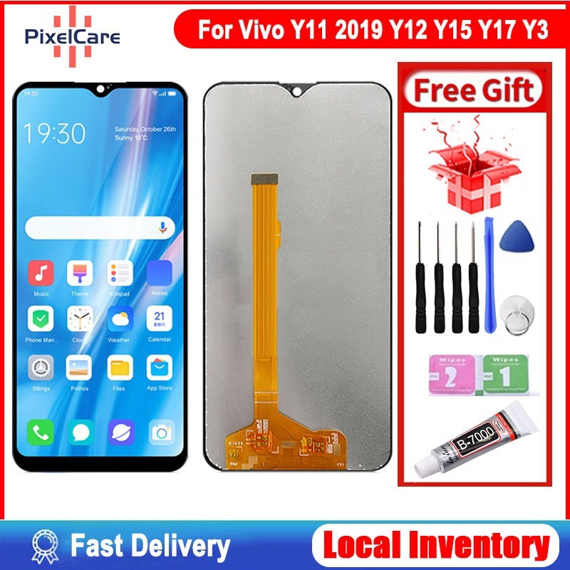 Pixelcare LCD With Frame Screen For Vivo Y11 2019 1906 Y12 Y15 Y17 U10 ...
