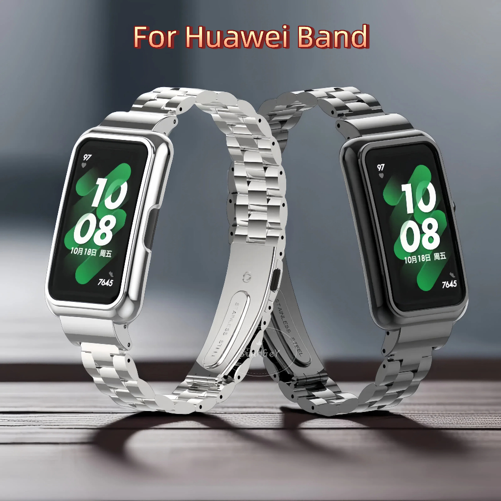 For Huawei Band 10 / 9 / 8 / 7 / 6 Metal Stainless Steel Strap Honor 6 ...