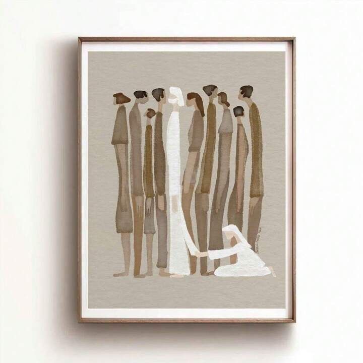 Follow Jesus Christ canvas print Follow Me Bible Art Christian posters ...