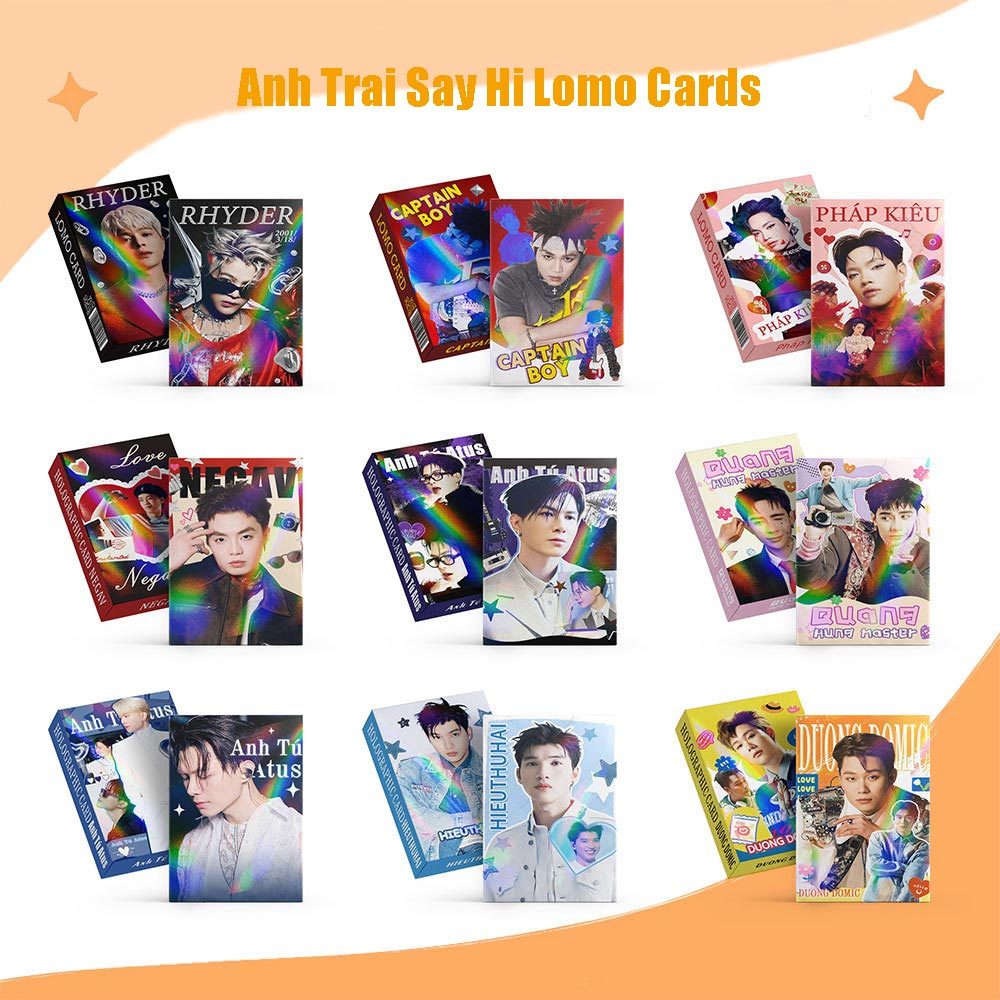 30pcs Captain Boy Hot Anh Trai Say Hi Lomo Cards Postcard Quang Hung ...