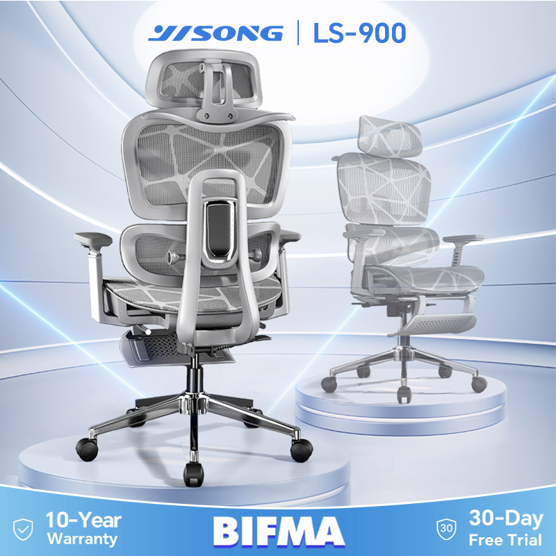 【Ice Mesh -10°C】YISONG LS900 Reclining Ergonomic Chair Office Chair Gaming Chair Computer Chair ...