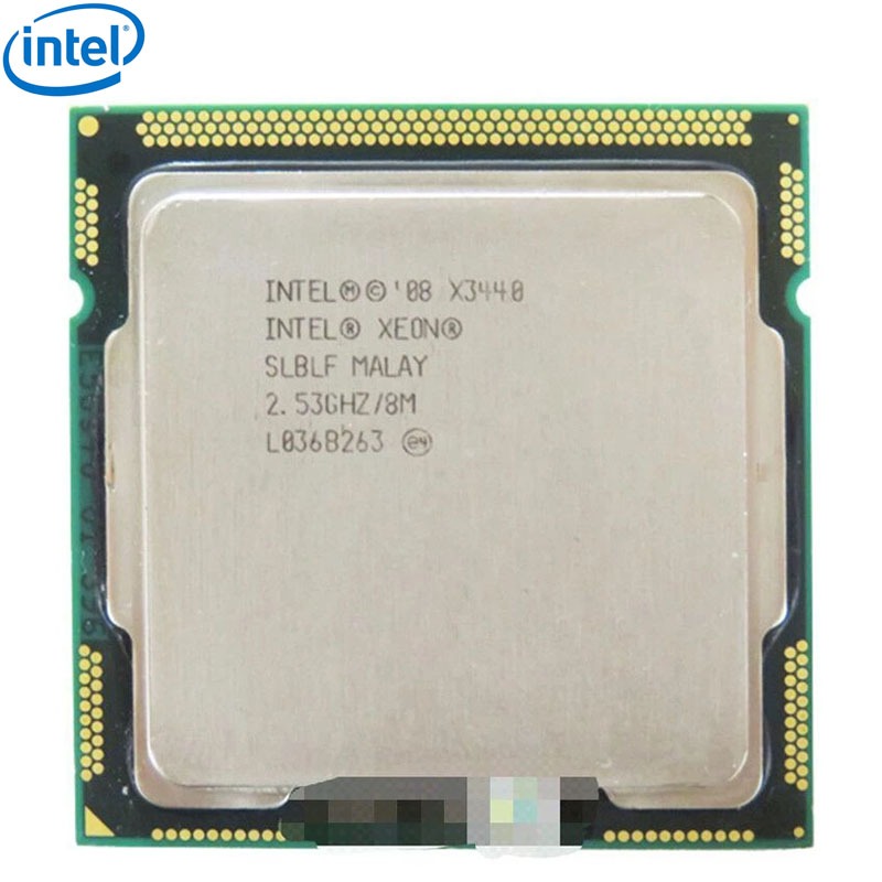 Intel Xeon X3440 CPU 1156 pin X3430 X3450 X3460 X3470 X3480 quad-core ...