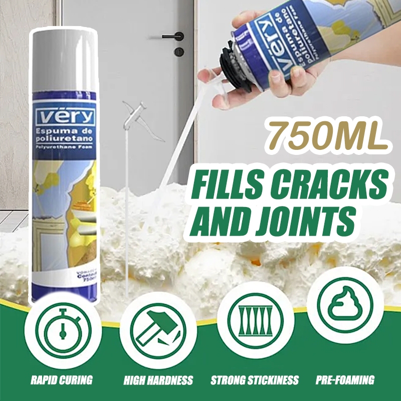 750ml Vira Polyurethane Foam PU Foam Spray Fills Cracks And Joints, VentsGaps Around Pipes ...