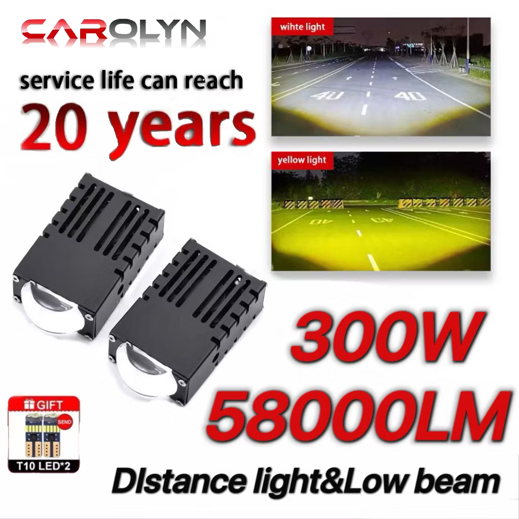 Carolyn 12V 24V Super Slim 3000K 6000K LED Sportlight Dual Beam Bi-Led ...