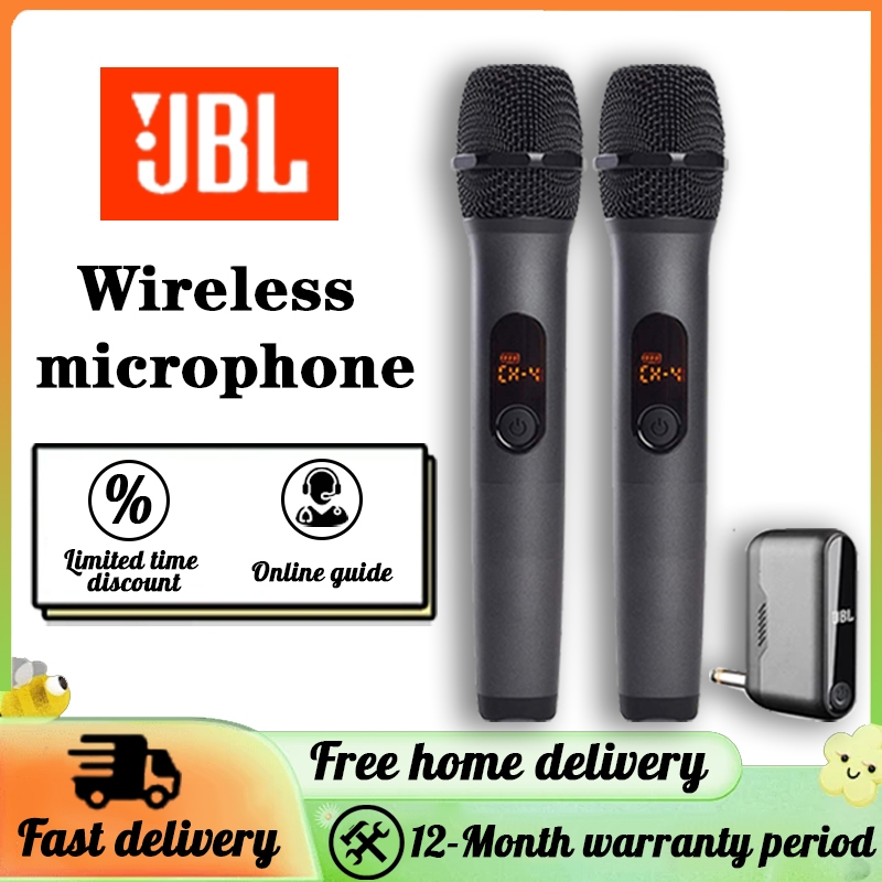 JBL Wireless Microphone High-Quality Sound Rechargeable UHF Dual ...