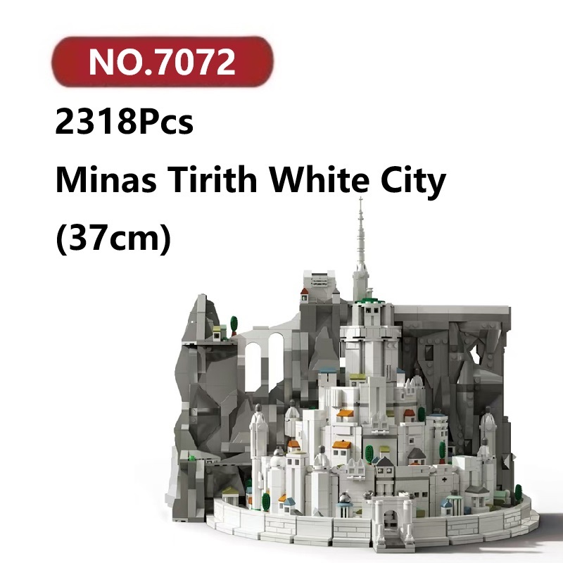 White City Minas Tirith LOTR Building Blocks 2318 Pcs TEC CREATORS ...