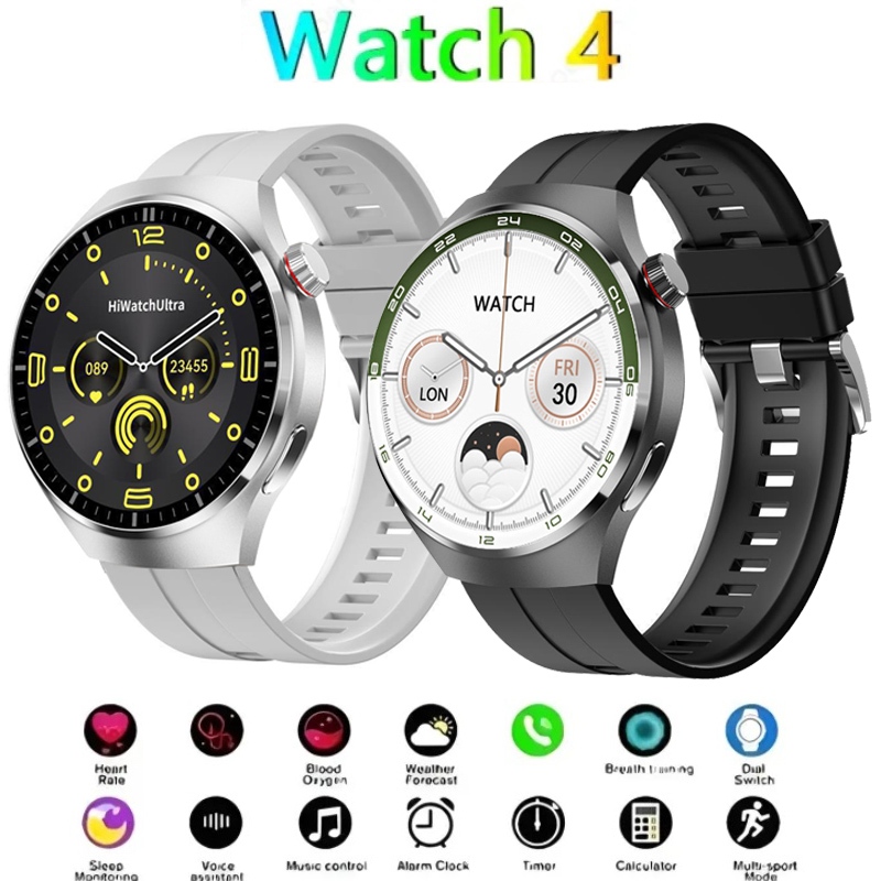 Watch 4 Pro Smartwatch for Men and Women, Full Touch AMOLED HD Round ...
