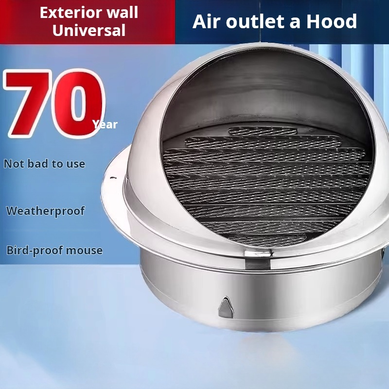 304 stainless steel hoodexterior wall windproof cover range hood ...