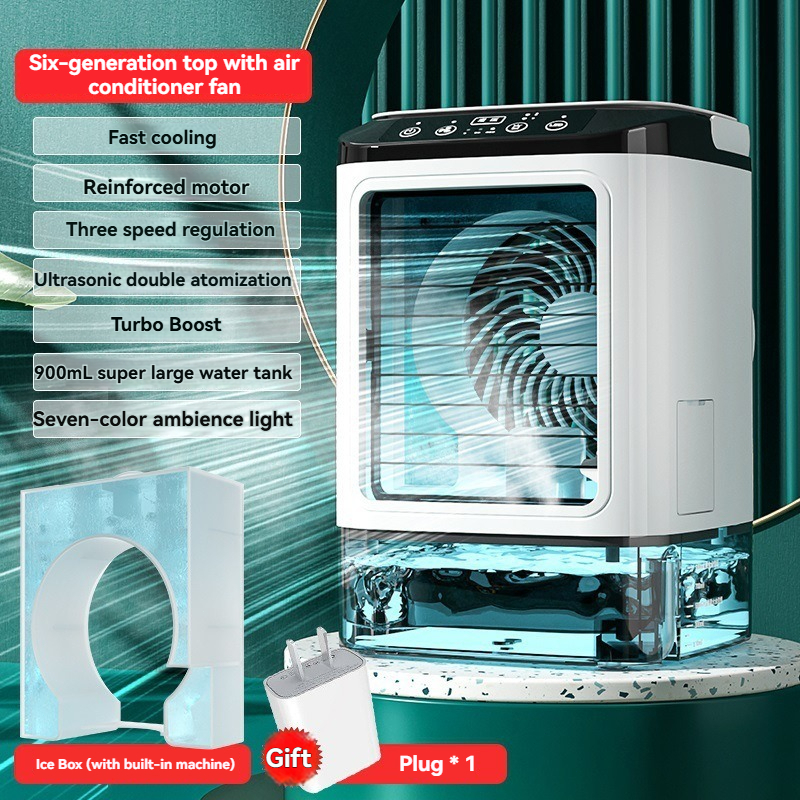Portable Air Conditioner 3-Speed Small AC Unit Mini Air Cooler 900ML ...