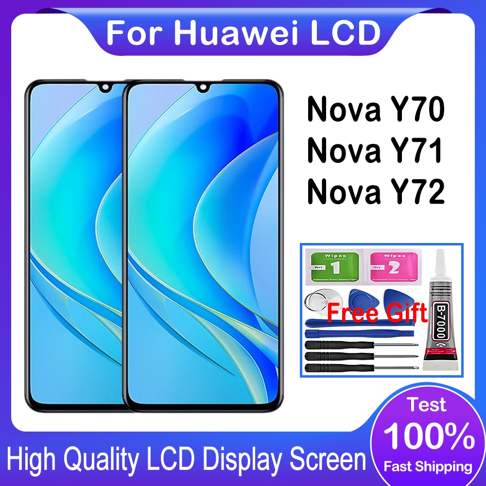 For Huawei Nova Y70 Y71 Y72 LCD Display Touch Screen With Frame Replacement | Shopee Philippines