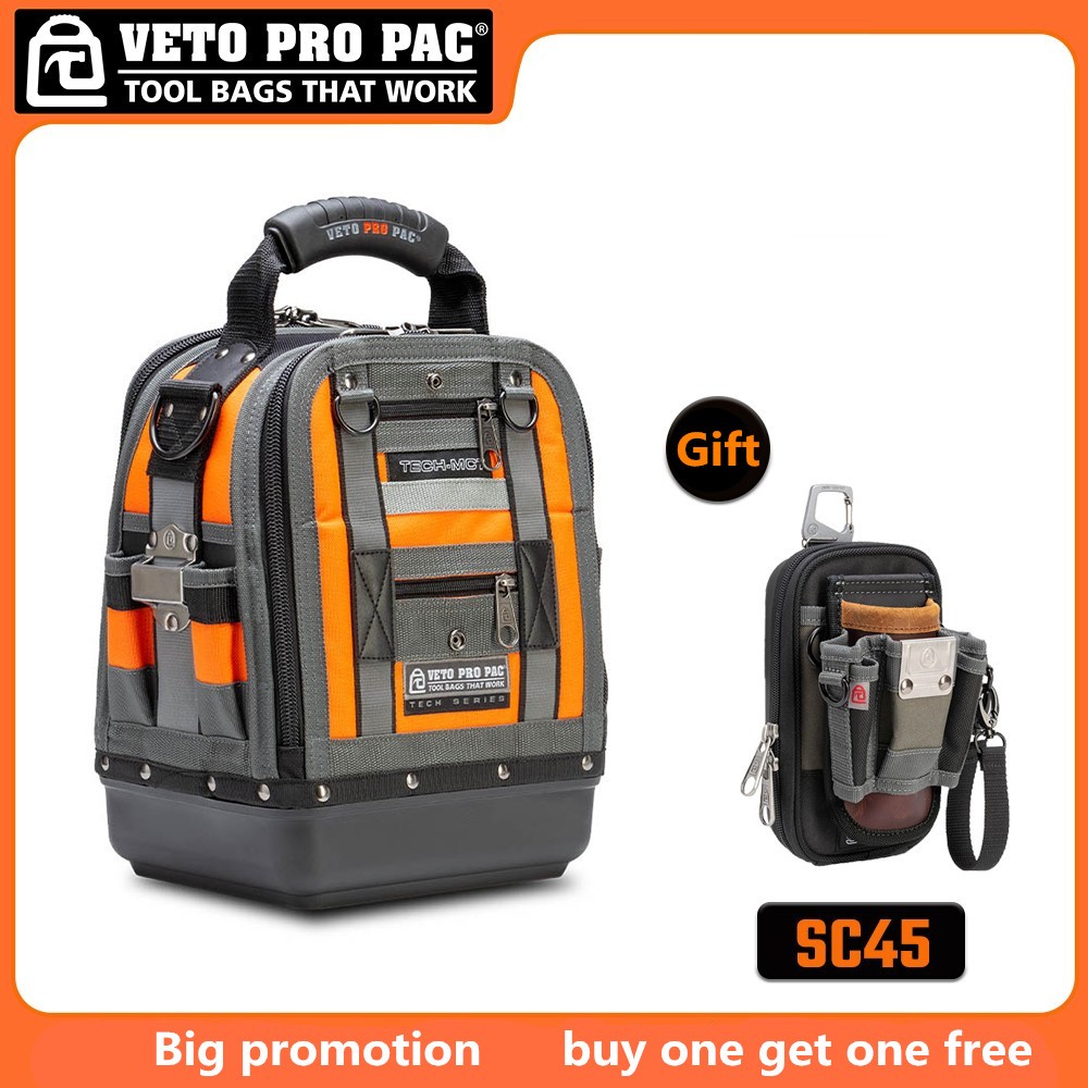 VETO PRO PAC TECH-MCT (Orange) Series Portable Tool Bag High-End Tool ...