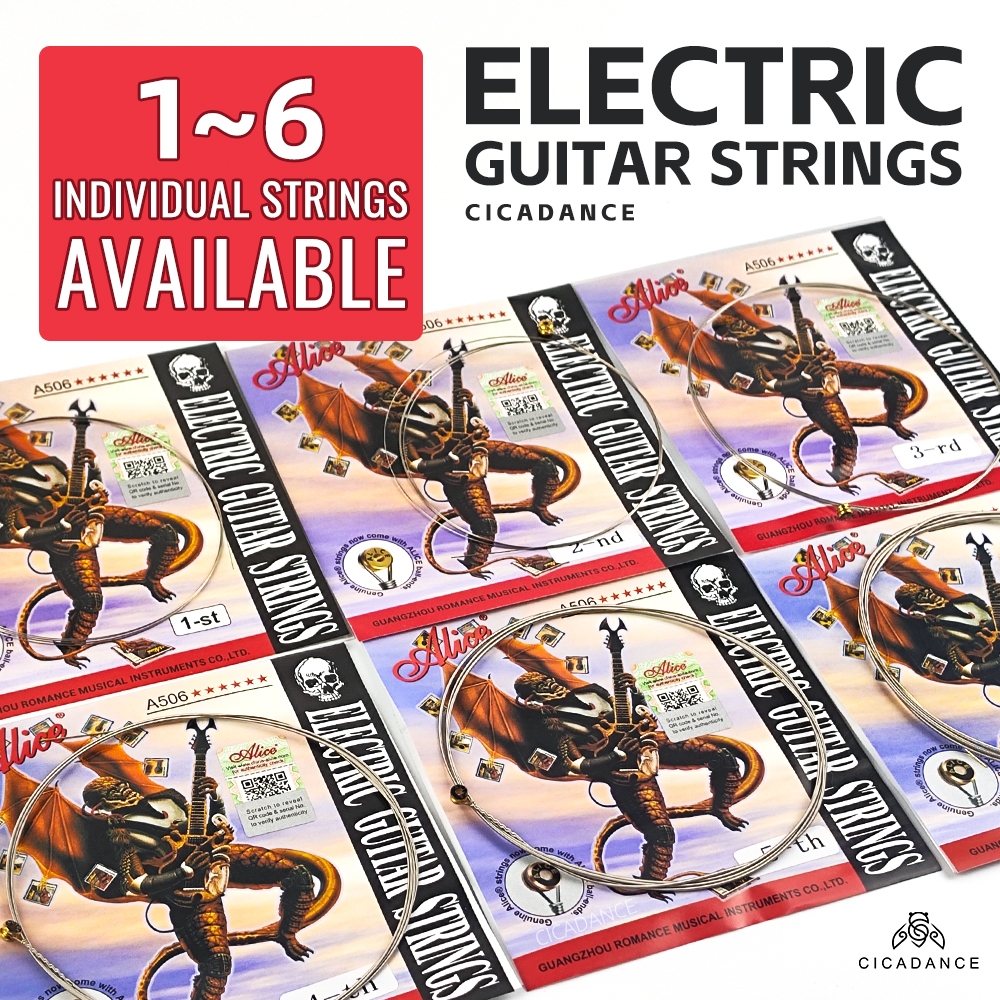 Alice 5 PCS Individual/Single Electric Guitar String 1st/2nd/3rd/4th ...