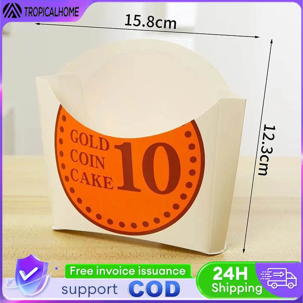 (COD)Cheese Gold Coin Bread Packing Box(100 pcs) | Shopee Philippines