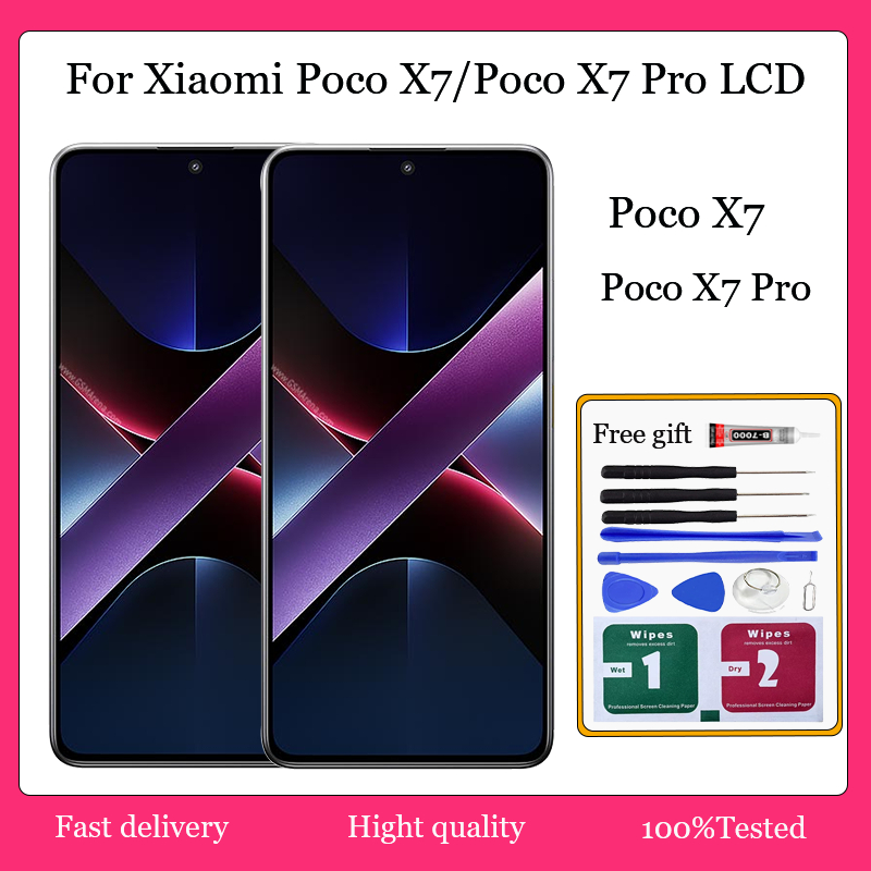 Original AMOLED For Xiaomi Poco X7 5G X7 Pro 5G LCD Display Touch ...