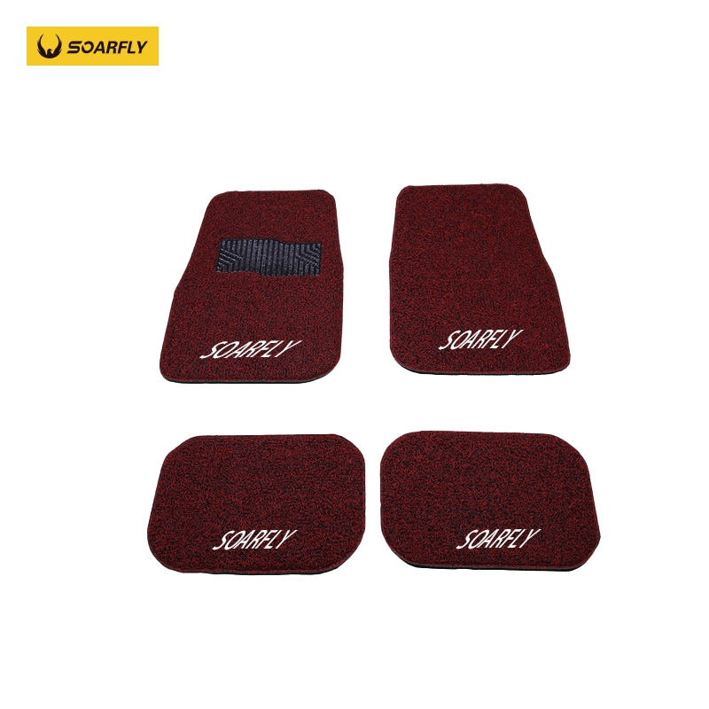 SOARFLY 5pcs/set Universal Car Mat Coil Spaghetti Matting Mat Car Floor ...