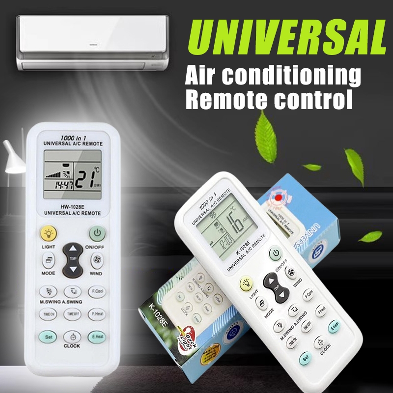 1000 in 1 Infrared Universal A/C Remote Control LCD K-1028E Air ...