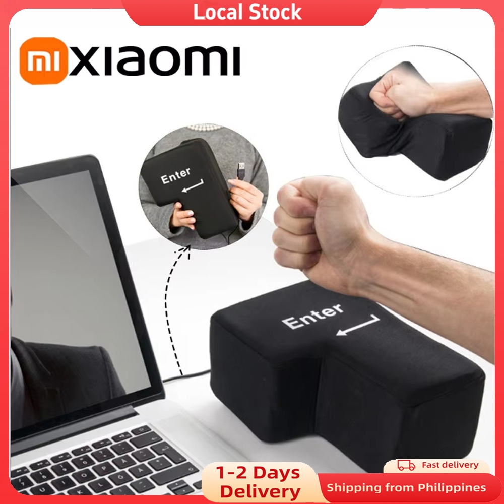 [Local Stock]2Pcs Big USB Enter Key Anti Stress Button Decompression ...