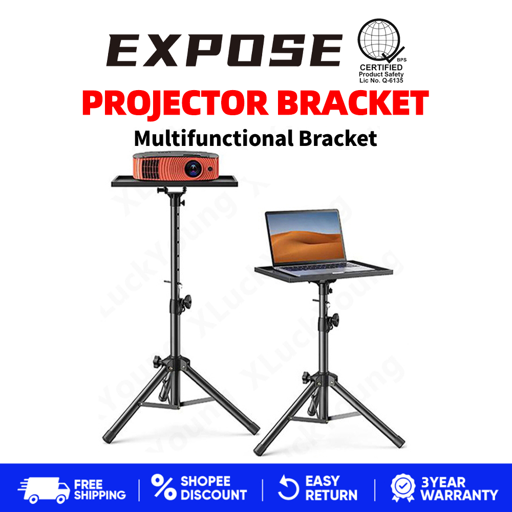 EXPOSE projector stand Adjustable Projector Tripod Stand Universal ...