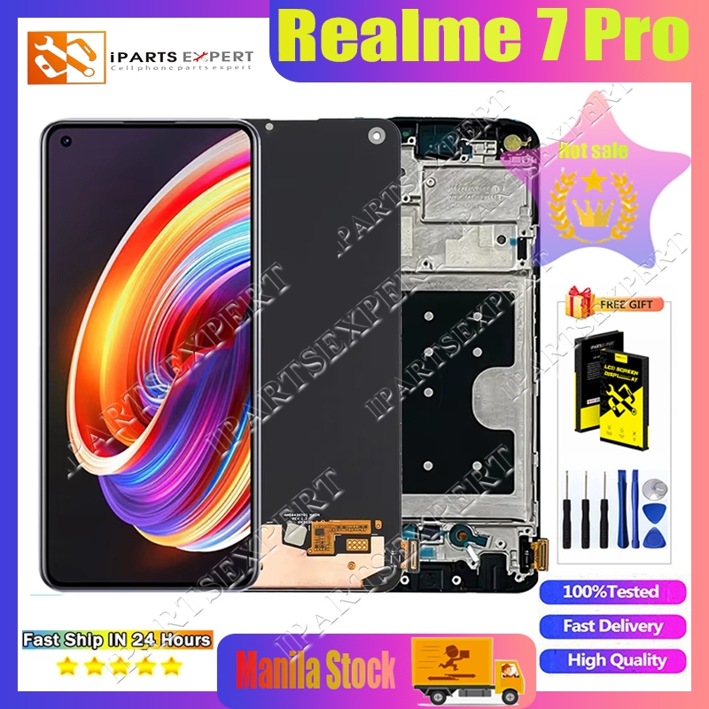 IPARTSEXPERT 6.4" Original High Quality AMOLED For Realme 7 Pro LCD ...