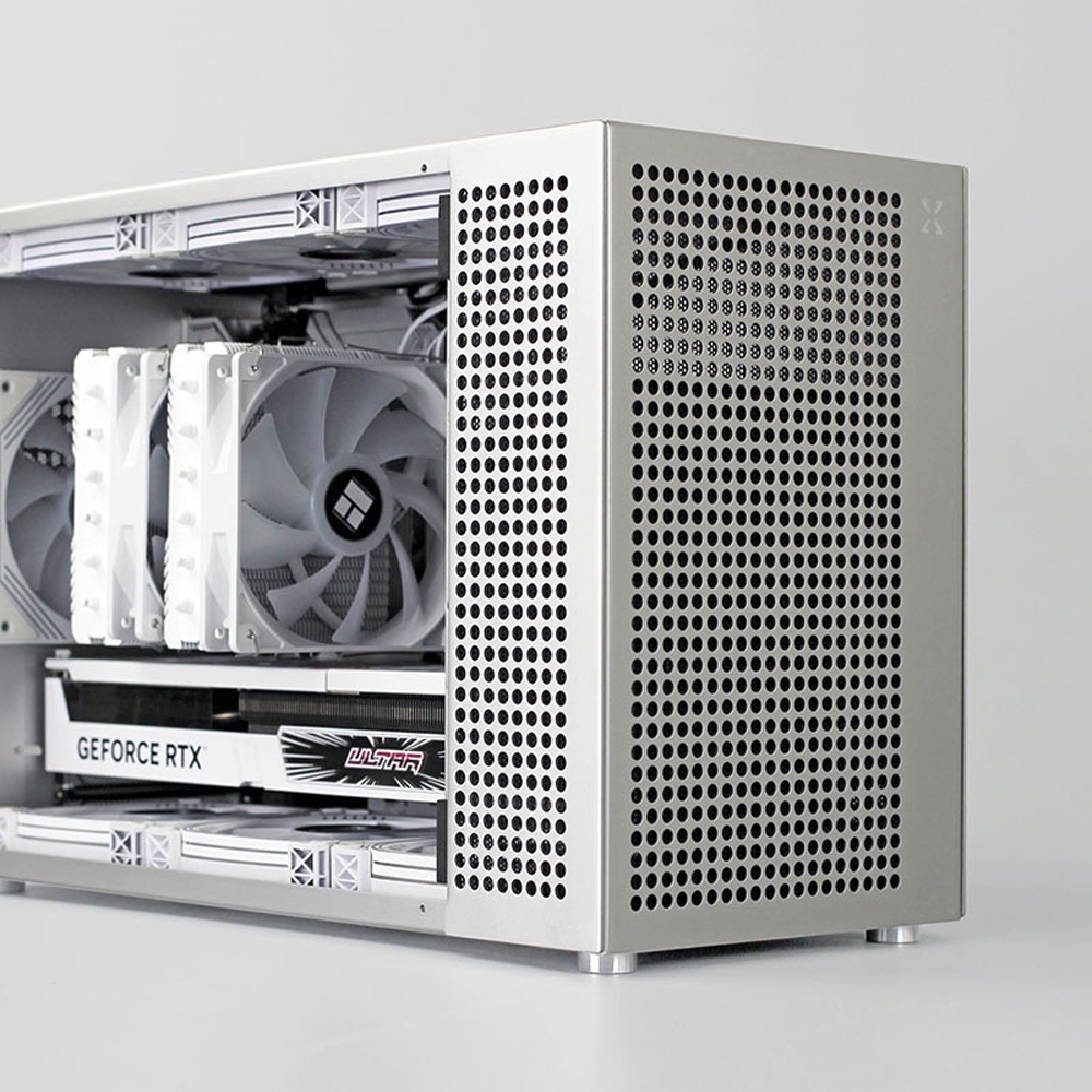 (New Version)ZZAW C4P MATX/ITX Aluminum Computer Case ATX PSU 360 Water ...