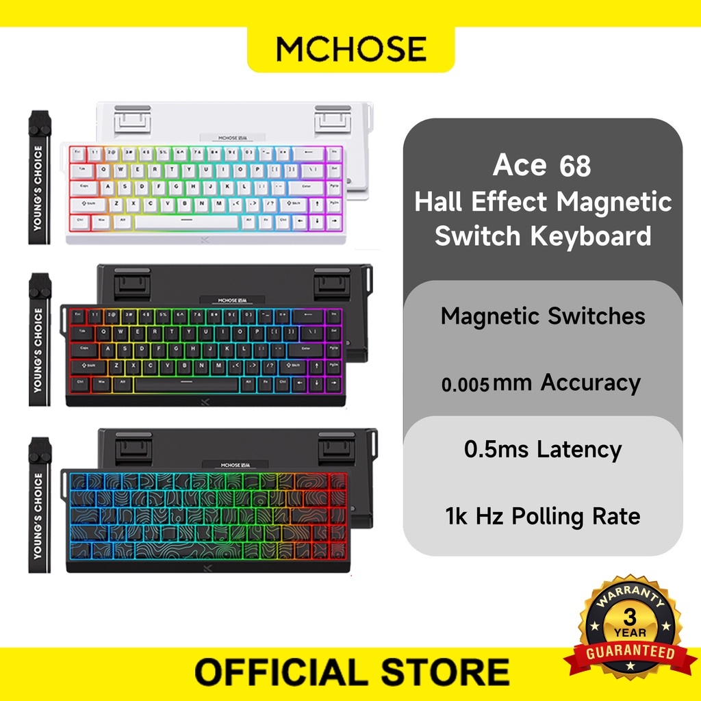 Mechanical Keyboard MCHOSE ACE68 Magnetic Switch RGB Gaming Keyboard ...