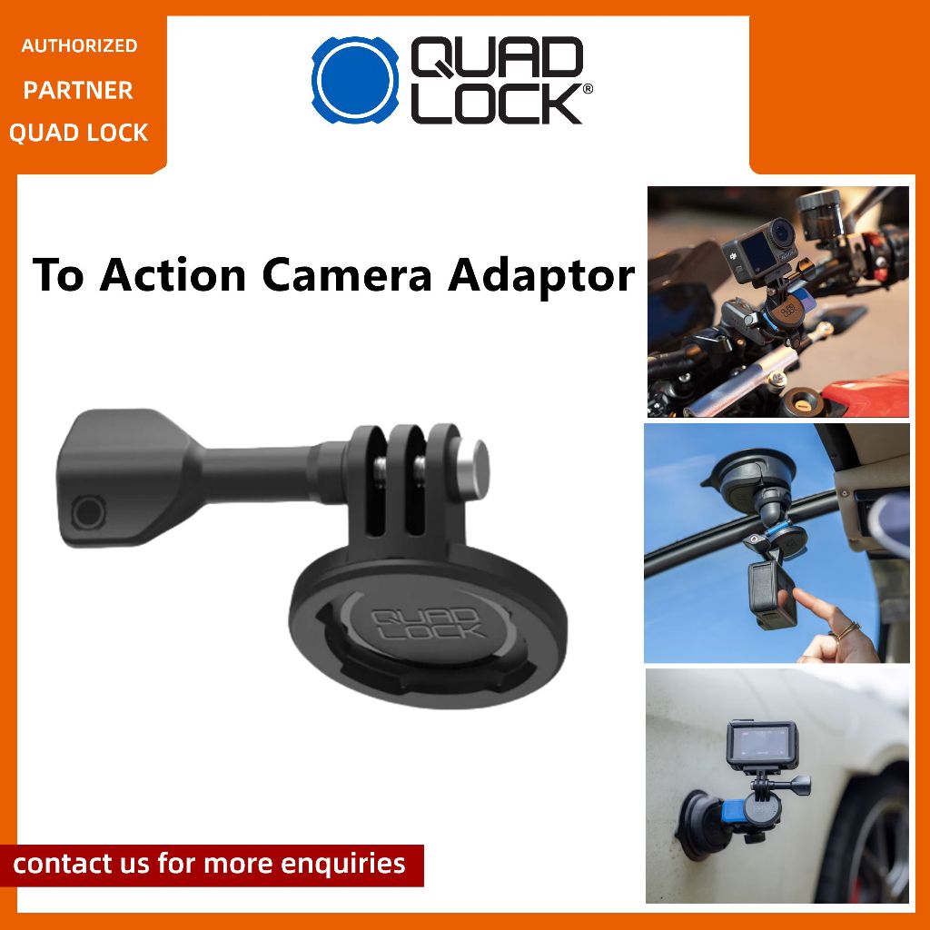 Quad Lock Action Camera Adaptor for phone camera parts | Shopee Philippines
