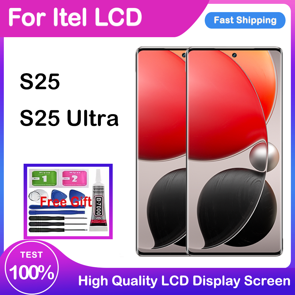 For AMOLED itel S25 S25 Ultra LCD Display Touch Screen Replacement ...