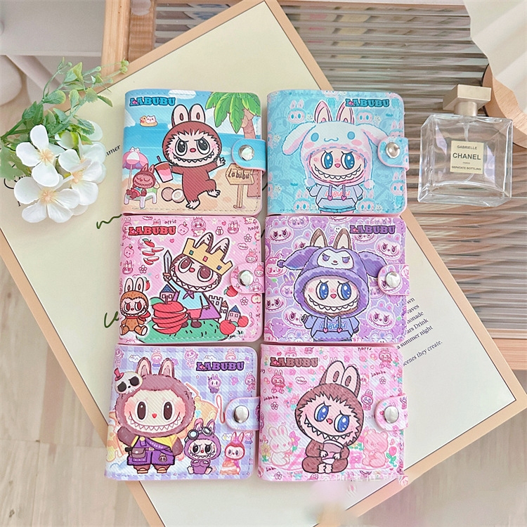LABUBU,wallet,folding wallet,card holder,cartoon wallet,purse | Shopee ...