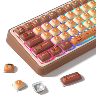 Hamburger Bread MOG Profile Dye-Sublimation Round Keycaps 125 Keys Key ...