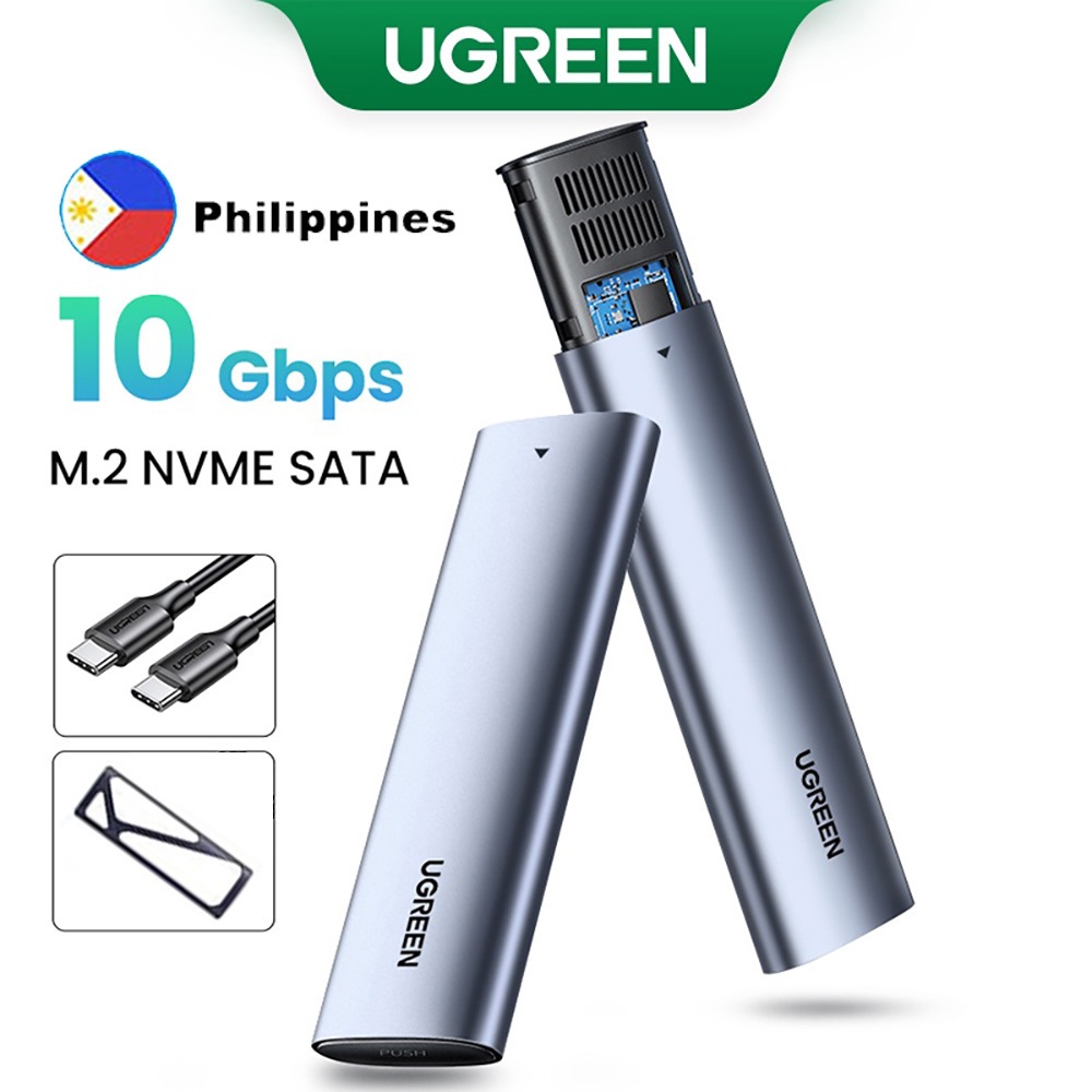 UGREEN SSD Case 10Gbps NVMe M.2 SSD Case For PCIe SATA To USB M-Key & B-Key M2 SSD Case | Shopee ...