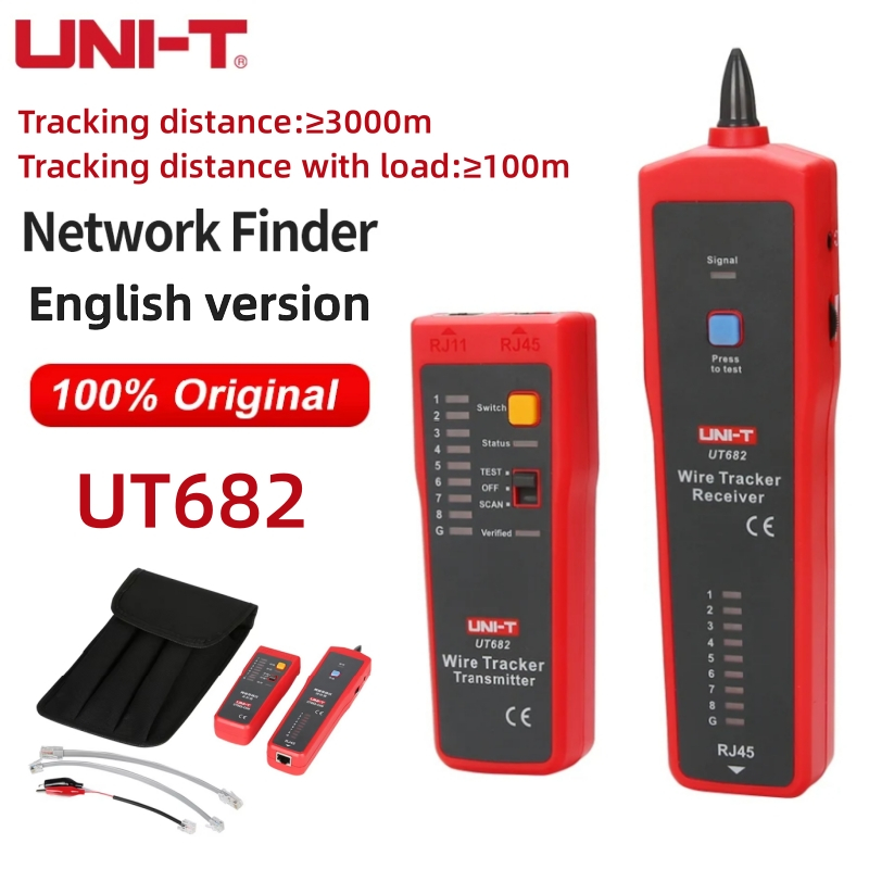 UNI-T UT682 Wire Tracker Toner Probe LAN Tester for Ethernet/Cable ...