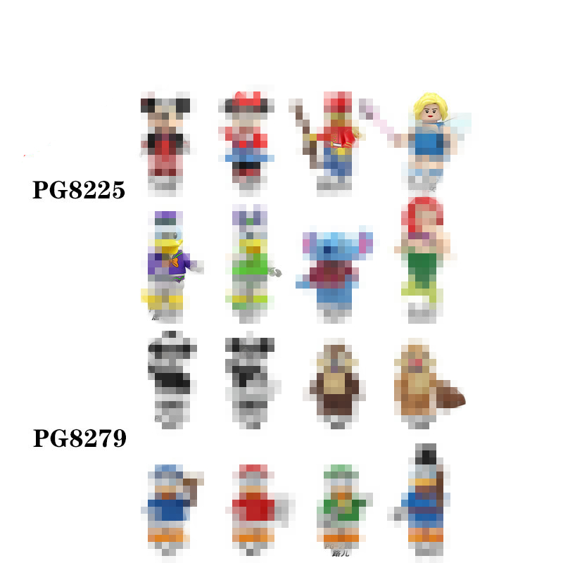 Cartoon Block Mini Toys Figure Mickey Mouse Building Block Toy PG8225 ...