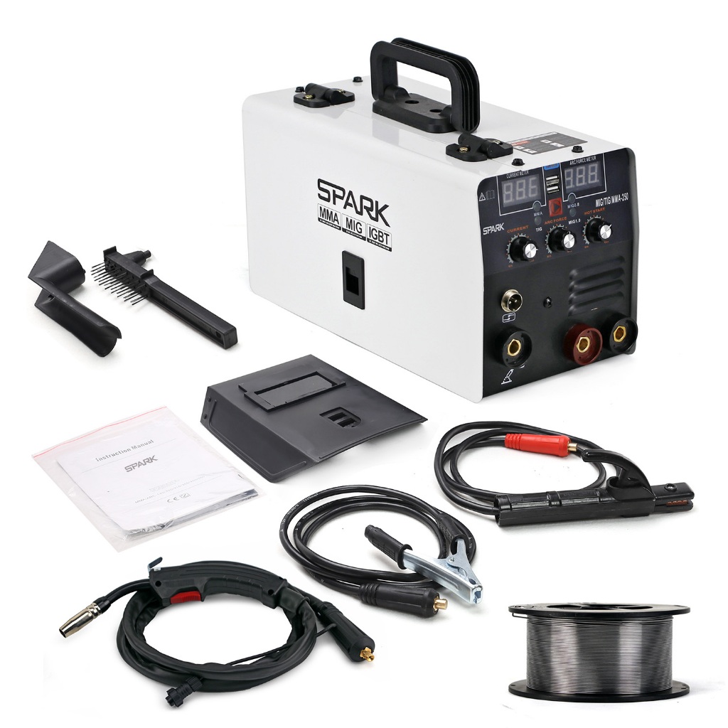 SPARK MIG Welding Machine Inverter 200A/250A/300A/400A IGBT Gasless MIG ...