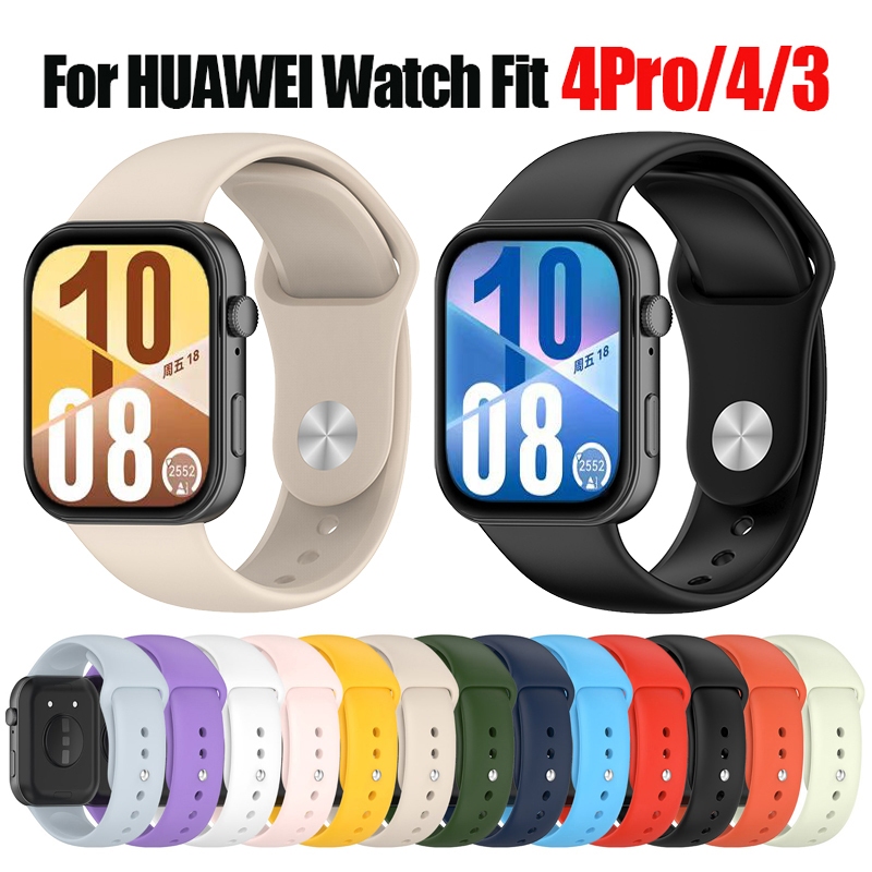 For HUAWEI Watch Fit 3 Soft Silicone Sport Strap For HUAWEI Watch Fit 4 ...