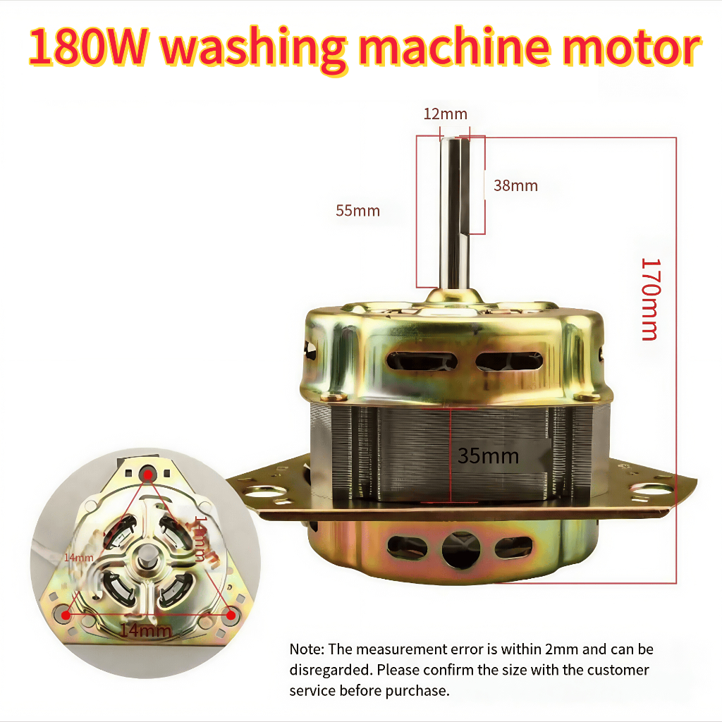 Original Washing Machine dehydration Motor 10MM | Washing Machine Wash ...