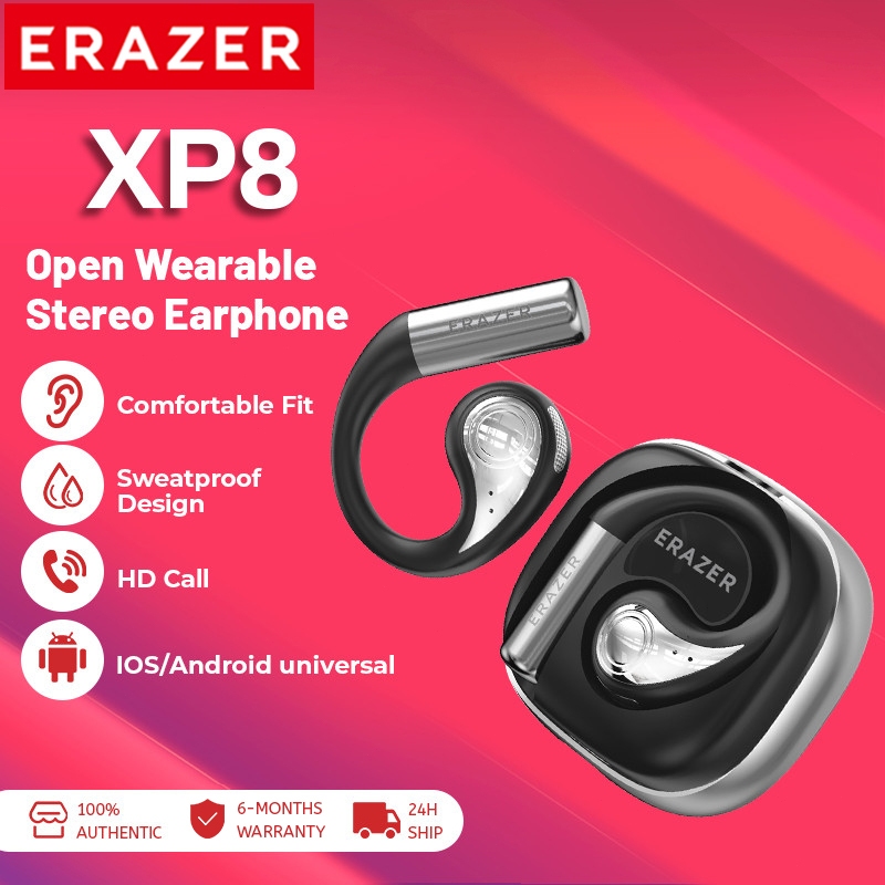 ERAZER XP8 OWS Bluetooth Earphones Sport Wireless Headphones with Mic ...