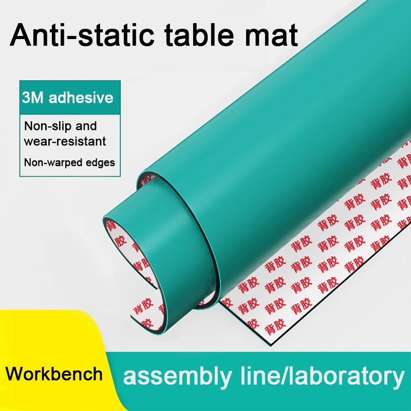 Adhesive Rubber Anti-static Workbench Mat Self-adhesive Green High ...