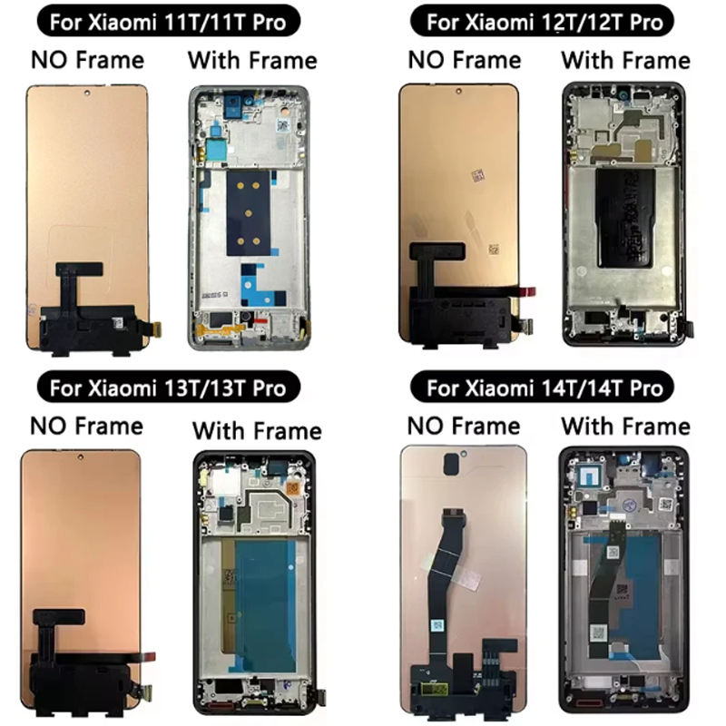 Ori/AMOLED New For Xiaomi Mi 11T 12T 13T 14T Pro 21081111RG 22071212AG ...