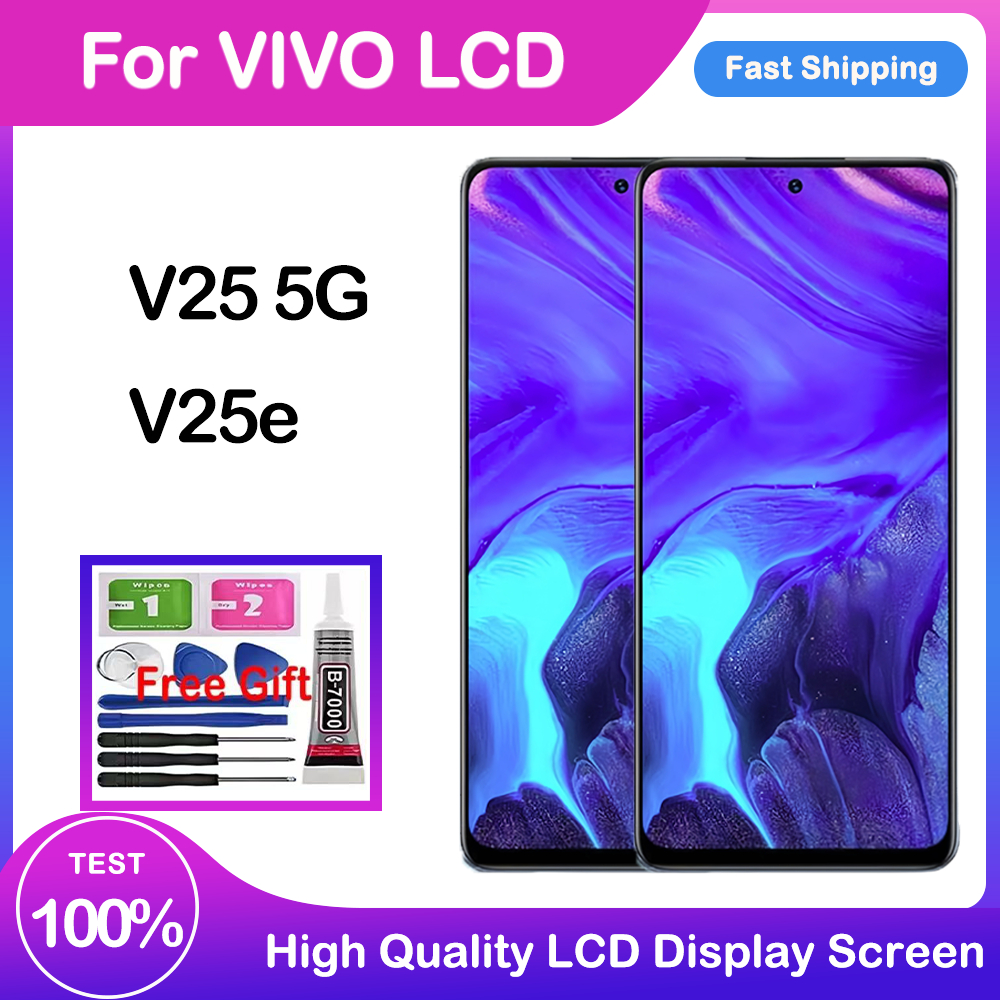 For OLED Vivo V25 5G V25e LCD Display Touch Screen Replaceme | Shopee ...