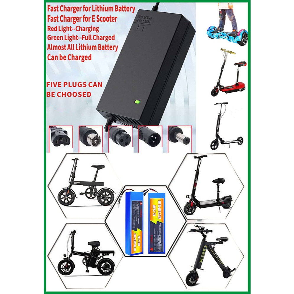 E scooter charger with a Cooling fan 24V 36V 42V 48V 60V E-Scooter Fast ...
