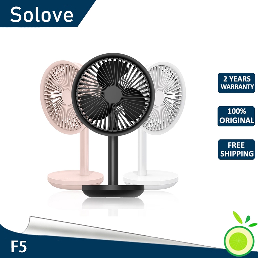 Solove F5 5W USB Desktop Table Fan 3 Modes Wind Speed Cooling ...
