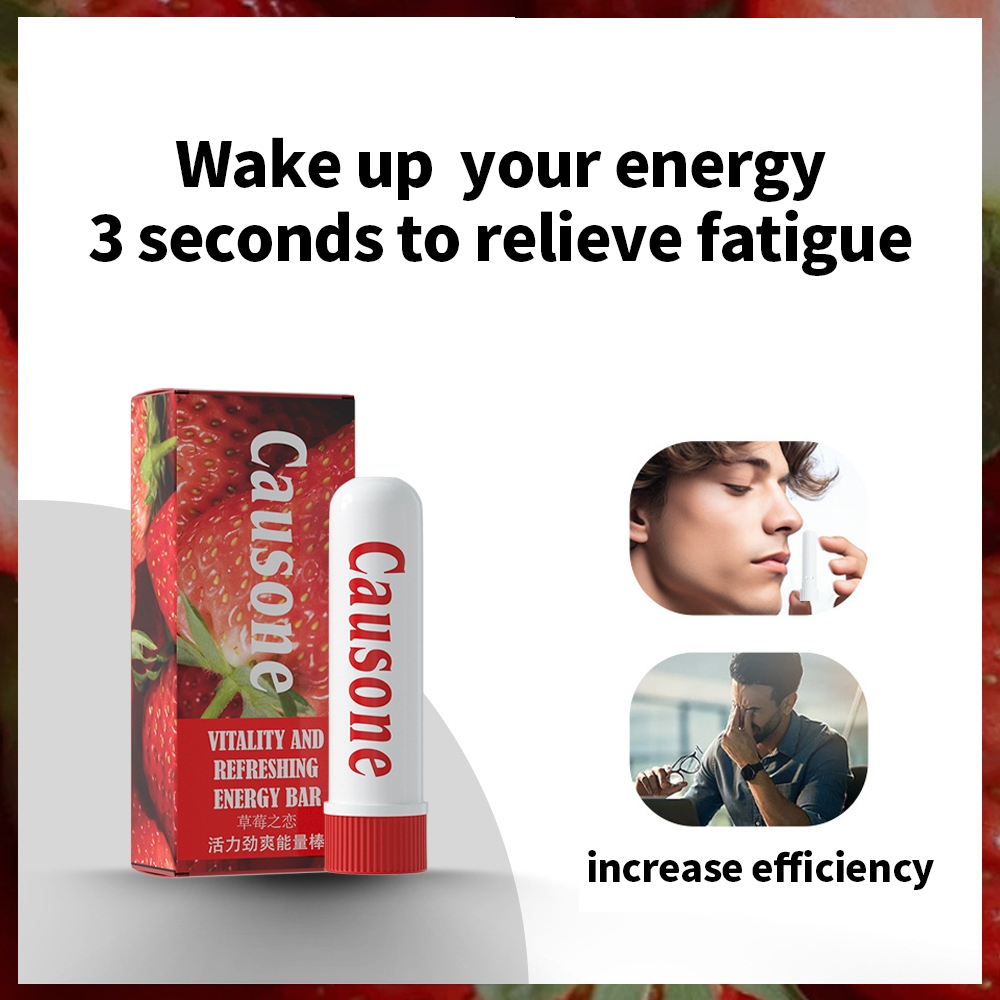 Nasal inhaler with Flavor Essential Double Hole Energy Bar Vitality ...