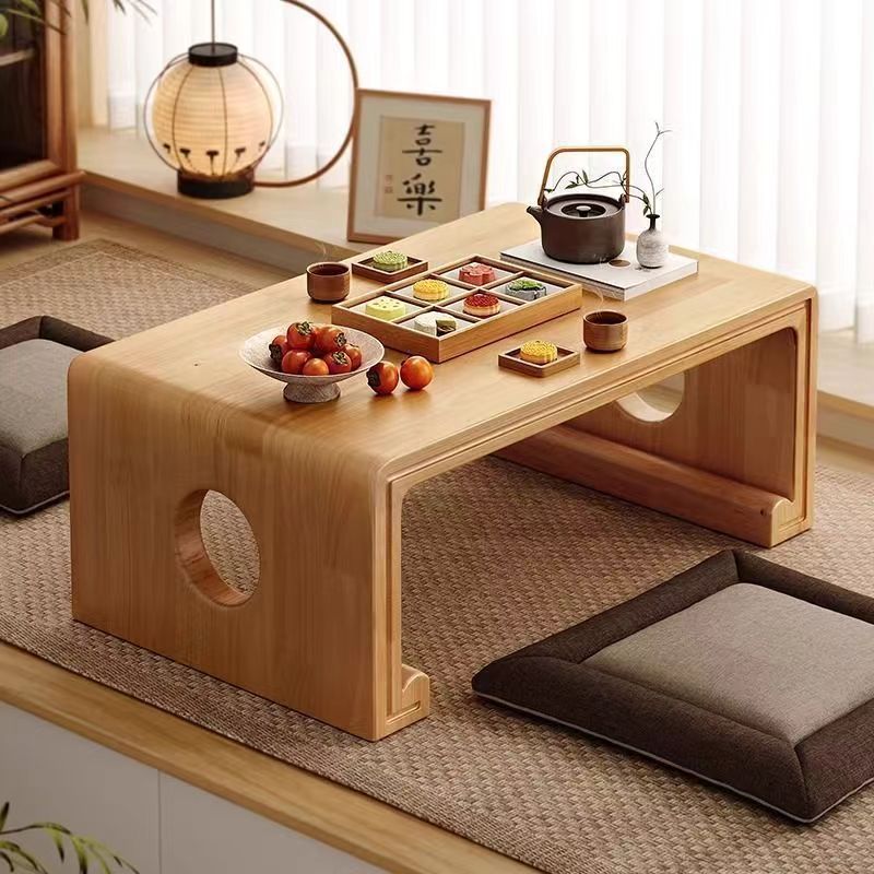Solid Wood Tatami Coffee Table Bay Window Table Kang Table Balcony ...