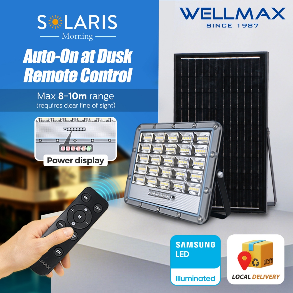 WELLMAX Solar Light Adopt SAMSUNG LED Chip Outdoor Flood Light With ...