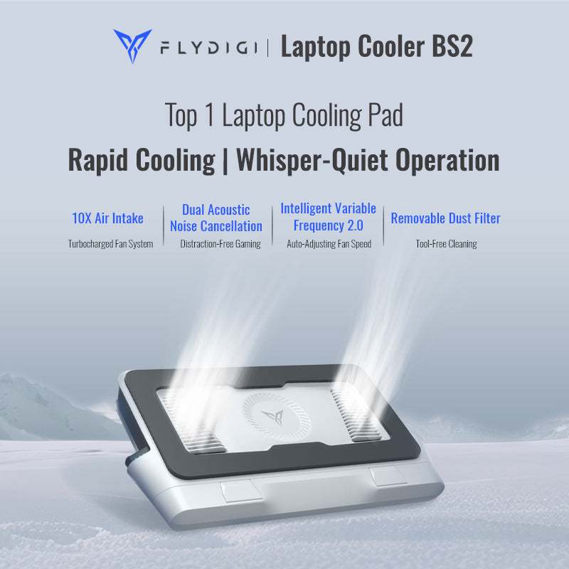 [20%OFF Voucher]Flydigi BS1 BS2 Pro Laptop Cooling Pad Wind-Pressure ...