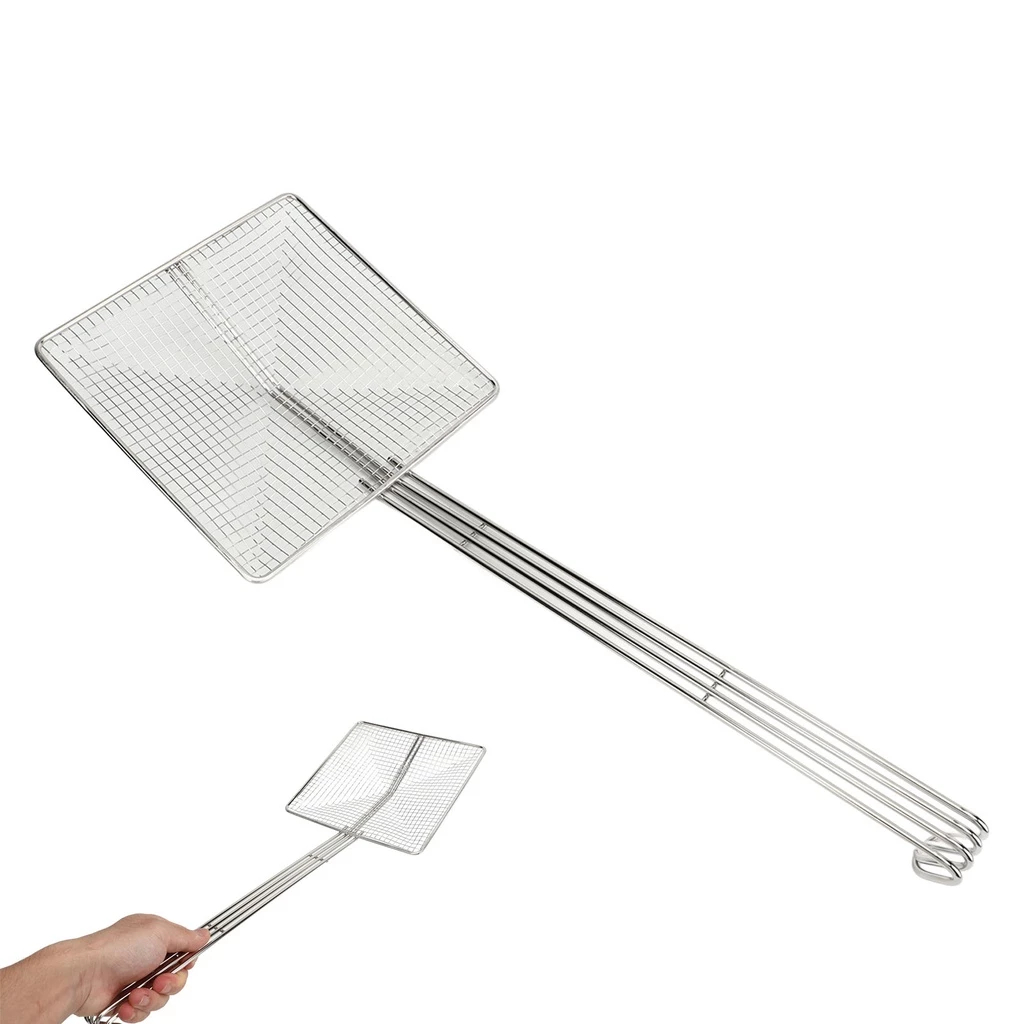 【24 SHIP】Stainless Steel Square Strainer Skimmer Ladle For Cooking ...