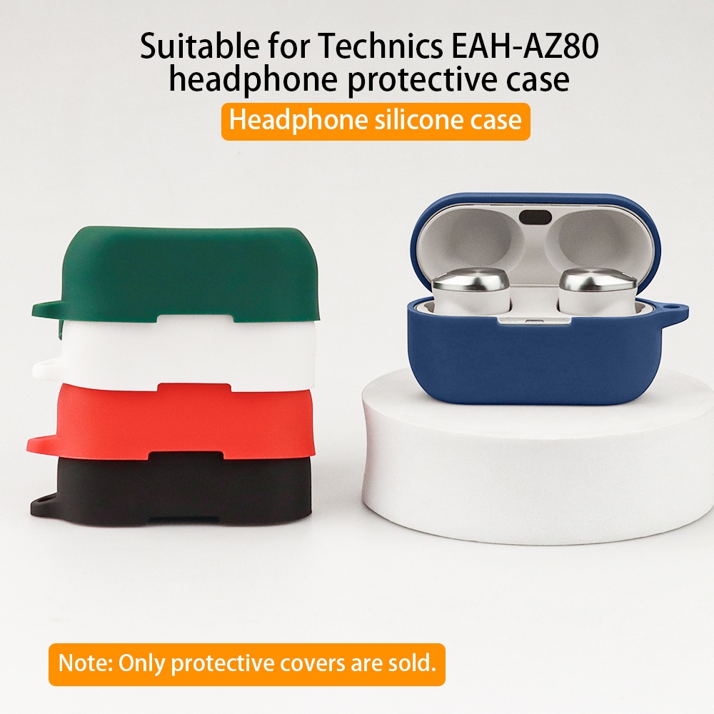 for Technics EAH-AZ80 Earphone Case Solid Color Silicone Headphone Soft ...