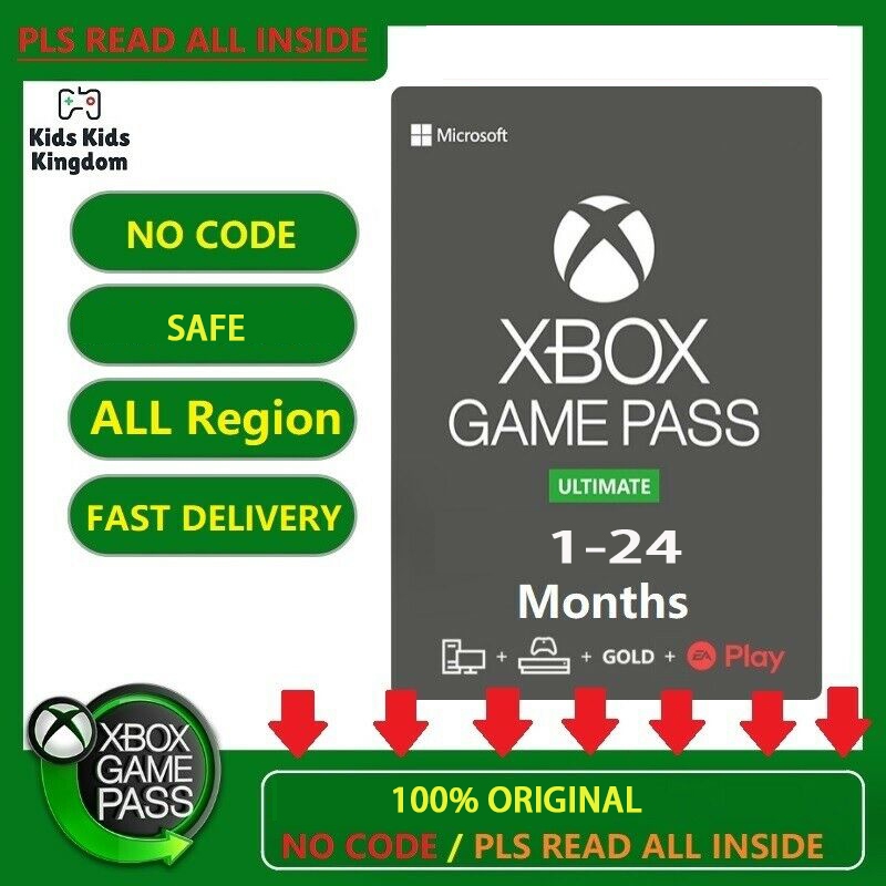 Xbox Game Pass Ultimate 13 Month/1 Months/6Months/1/2 Years XGPU Xbox One xbox series s x pc ...